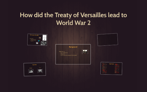 How did the Treaty of Versailles lead to World War 2 by adam adam on Prezi
