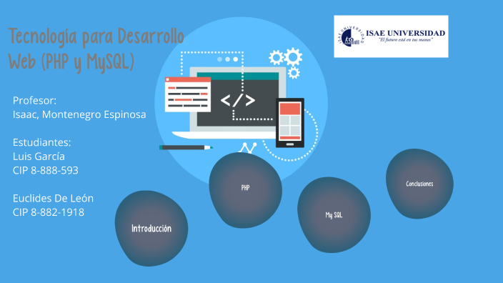 Tecnología para Desarrollo Web (PHP y MySQL). by Luis Carlos Garcia on ...
