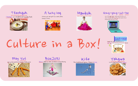 Culture in a Box! by 규리 park on Prezi