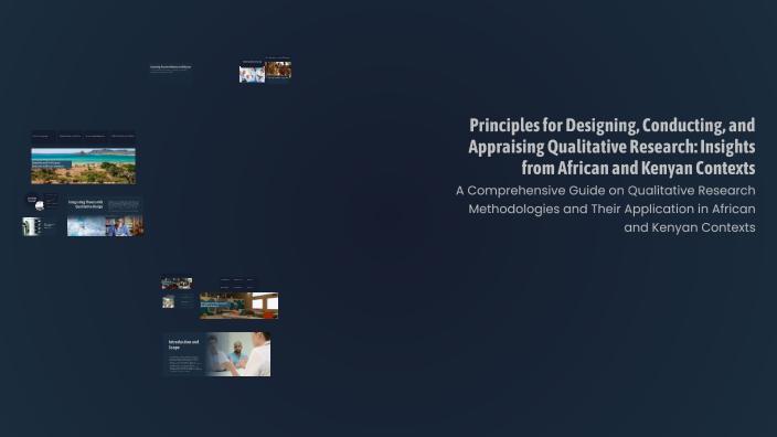 Principles for Designing, Conducting, and Appraising Qualitative ...