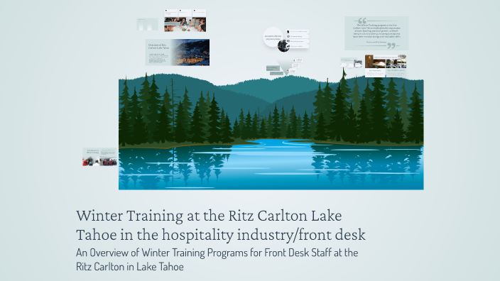 Winter Training at the Ritz Carlton Lake Tahoe in the hospitality ...