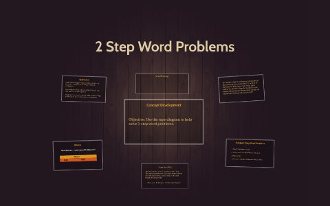2 Step Word Problems Using the Tape Diagram by Blue Mountain on Prezi