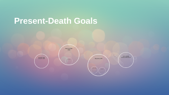 Present-Death Goals by on Prezi