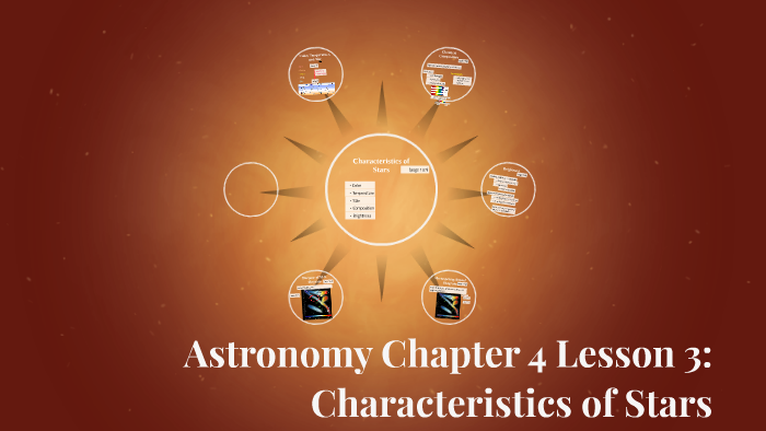 Astronomy Chapter 4 Lesson 3: Characteristics of Stars by Alexander ...