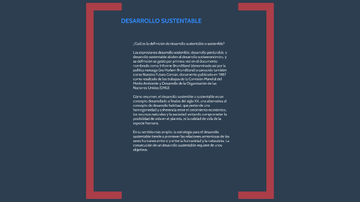 ¿Cuál es la definición de desarrollo sustentable o sostenibl by Juanma ...