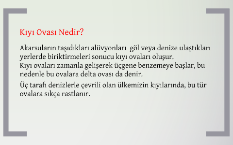 Kıyı Ovası Nedir? by merve saral on Prezi