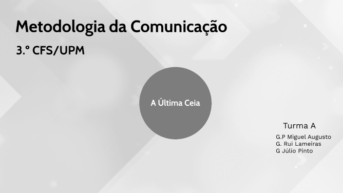 Metodologia da Comunicação by Miguel Augusto on Prezi