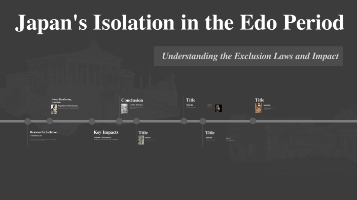 Japan's Isolation in the Edo Period by Blake Saulou on Prezi