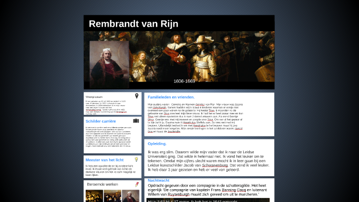 Rembrandt van Rijn by Suzanne van der Louw on Prezi