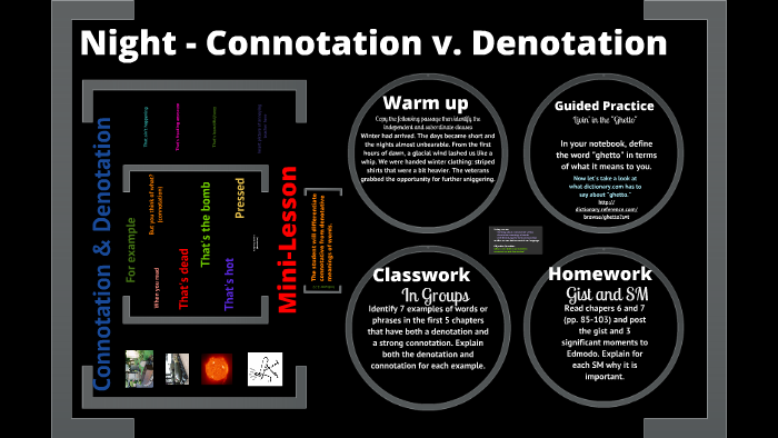 Night - Connotation v. Denotation by Jason Flanagan on Prezi