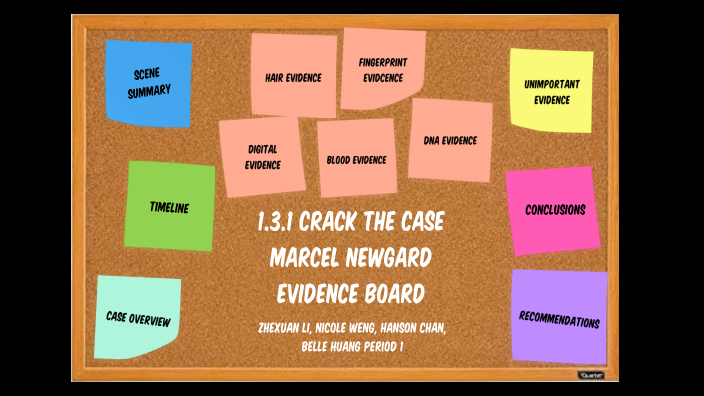 Marcel Newgard Case (Evidence Board) by Nicole Weng on Prezi