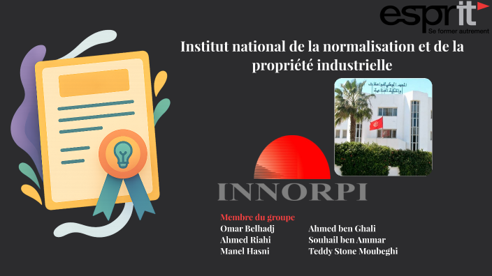 L’INNORPI – Normalisation et Propriété Industrielle en Tunisie by Mod ...