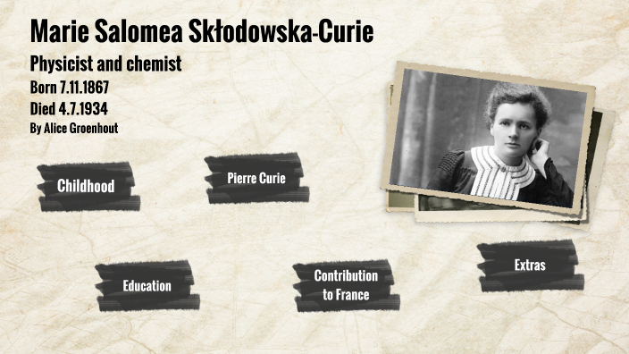 Marie Curie by Alice Groenhout on Prezi