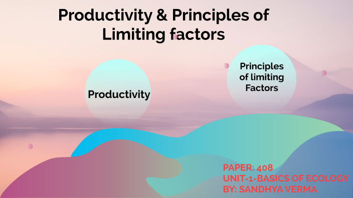 Productivity and limiting factors by Sandhya Verma on Prezi