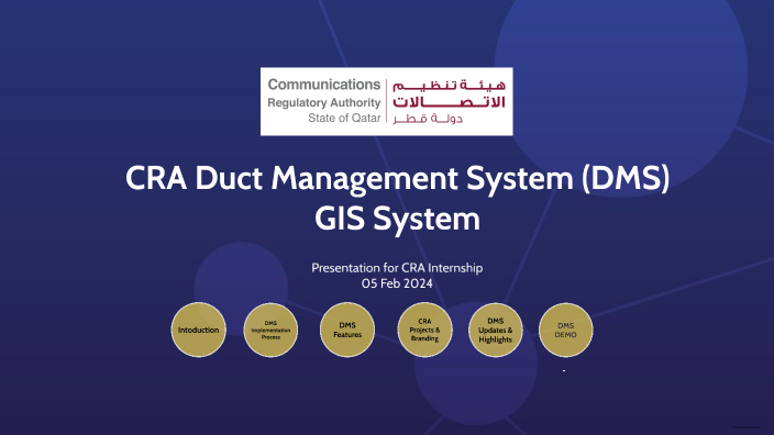 CRA Duct Management System(DMS) GIS Solution Presentation for ...
