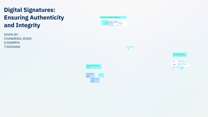 Digital Signatures: Ensuring Authenticity and Integrity by Sowmya Sri ...
