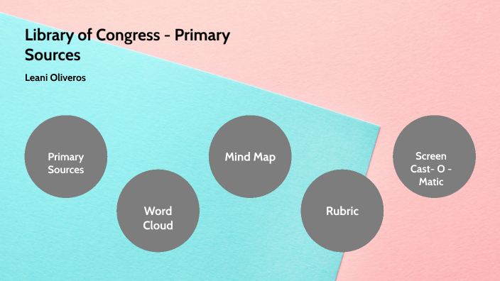 Library of Congress - Primary Sources by Leani Oliveros on Prezi