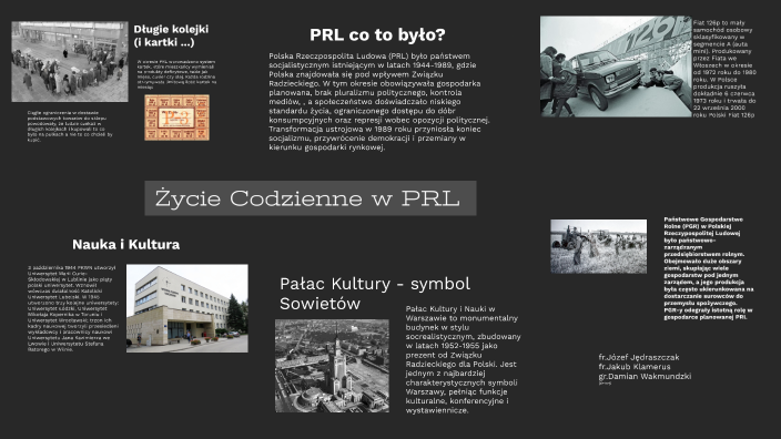 Zycie w PRL by Kuba Klamerus on Prezi