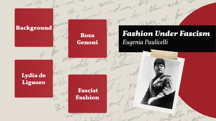 Fashion Under Fascism by Sabrina Castle on Prezi