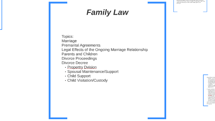Family Law by on Prezi