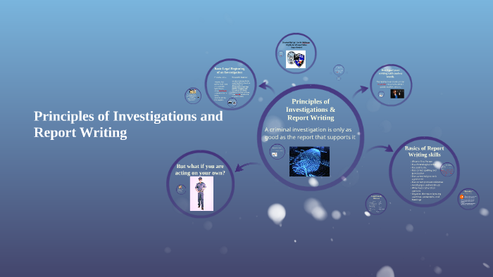Principles of Investigations and Report Writing by David Pittinger on ...