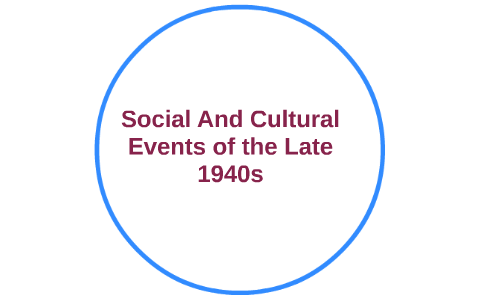 Social And Cultural Events of the Late 1940s by Charlotte Schreiber on ...