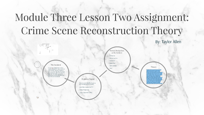 Module Three Lesson Two Assignment: Crime Scene Reconstructi by Taylor Allen on Prezi