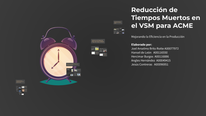 Reducción de Tiempos Muertos en el VSM para ACME by Jesus Contreras on ...