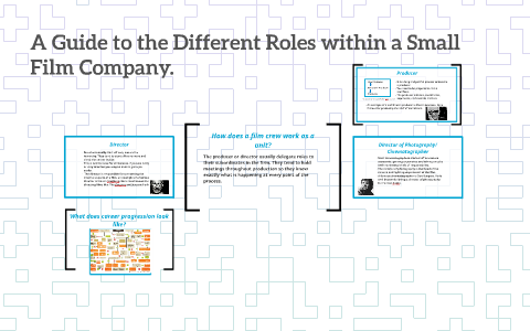 A Guide to the Different Roles within a Small Film Company. by Ciara ...