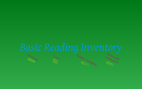 Basic Reading Inventory by Mary Lockman on Prezi