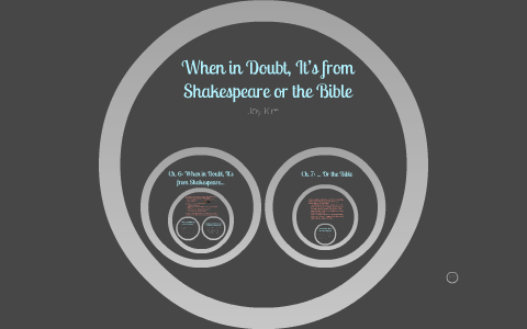 HTRLLP: When in Doubt, It’s from Shakespeare or the Bible by Joy Kim on ...