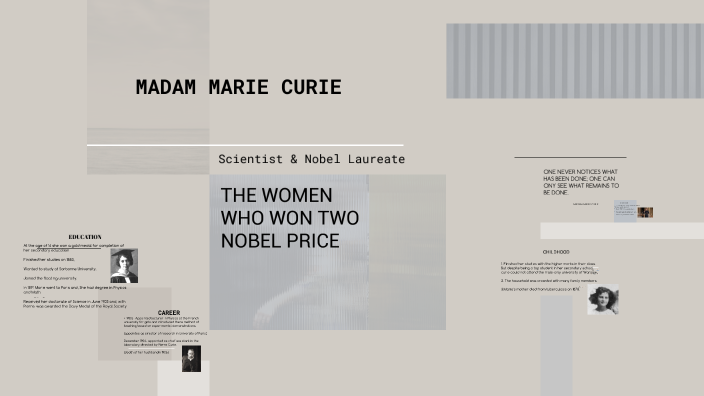 MADAM MARIE CURIE by Arsalan Shaikh on Prezi