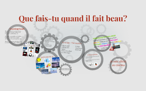 Que fais-tu quand il fait beau? by Dave Wicks on Prezi