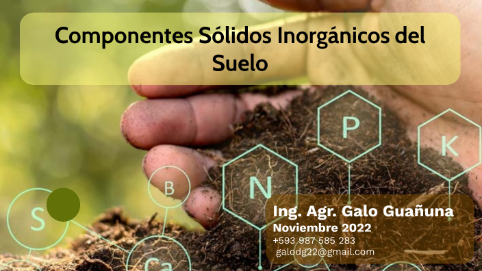 Componentes Sólidos Inorgánicos del Suelo by Galo Guañuna Juiña on Prezi