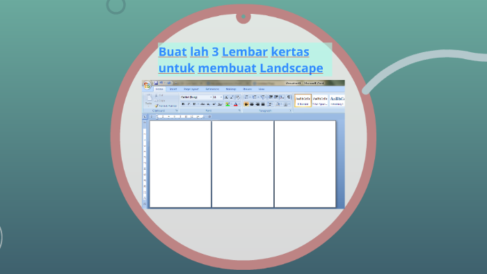Buat lah 3 Lembar kertas untuk membuat Landscape by Isak Rio SItumorang ...