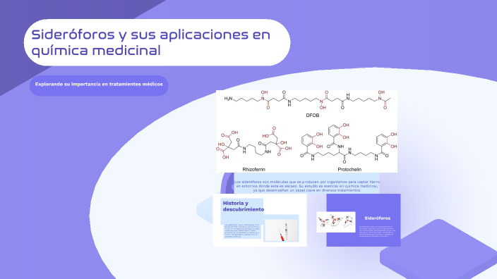 Sideróforos y sus aplicaciones en química medicinal by fabian andres ...