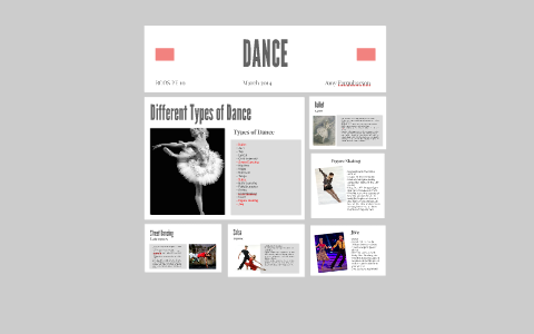 Create a power point presentation on dance or write a report by Amy F ...