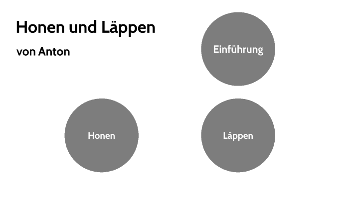 Honen und Läppen by Anton Peters on Prezi
