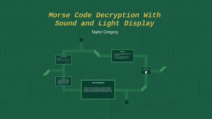 Morse Code Decryption With Sound and Light Display by Taylor Gregory on Prezi