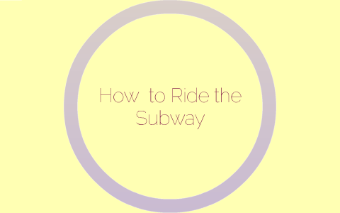 How To Read A Bus/Subway Map by Eden Crosset