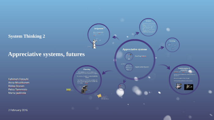 System Thinking 2_Group1_Appreciative systems&future by Fahimeh Fotouhi ...