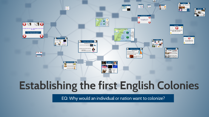 Establishing the first English Colonies by Jonathan Taylor