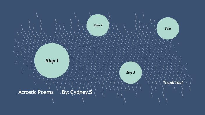 Acrostic Peoms by Cydney Spears on Prezi