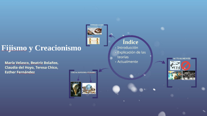 FIJISMO Y CREACIONISMO by Esther Fernandez on Prezi