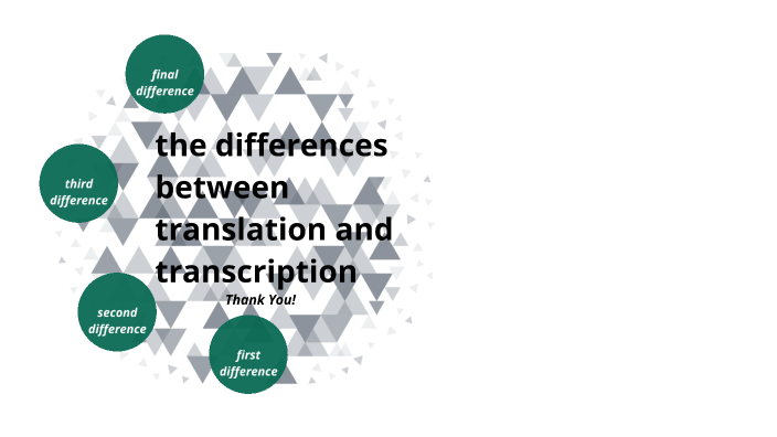 differences between transcription and translation by Luke Albers on Prezi
