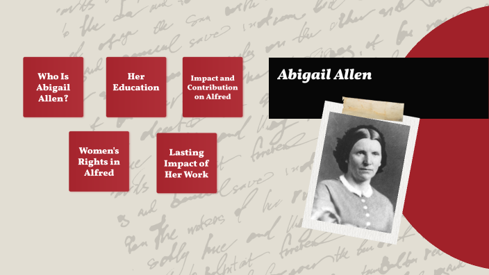 Abigail Allen by Anna Yarnal on Prezi