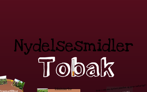 Tobak- Biologi by Caroline Elgaard on Prezi