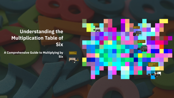 Understanding the Multiplication Table of Six by Anastasia Yashkoldina ...