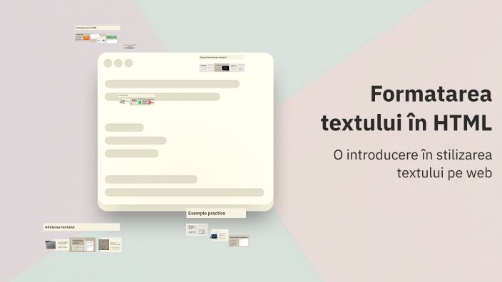 Formatarea textului în HTML by Maria Mocanu on Prezi