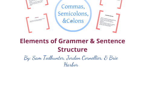 Elements of grammer/sentence strucure by sam todhunter on Prezi